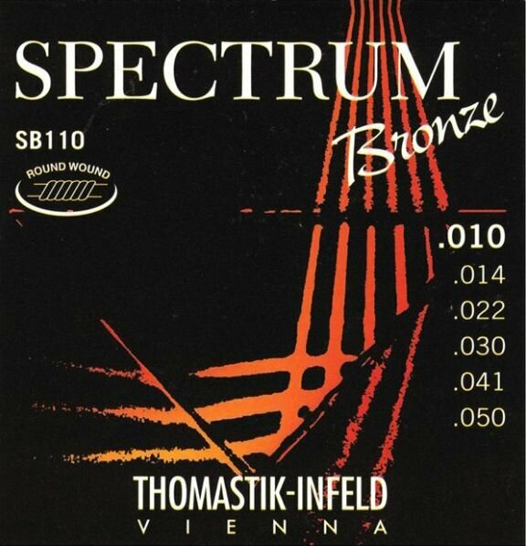 Thomastik Комплект струн для акустической гитары, сталь/бронза, 10-50
