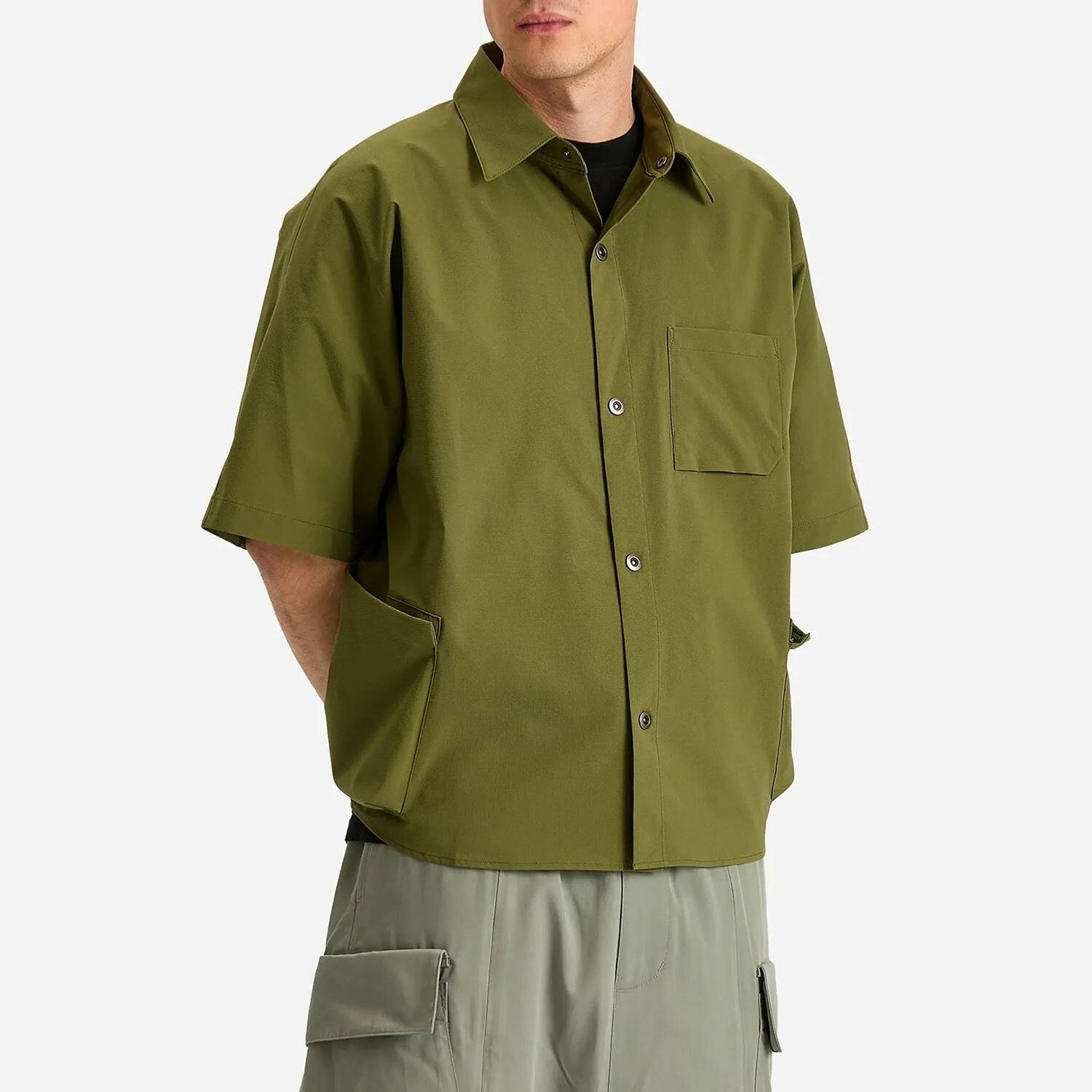 Рубашка Poliquant Рубашка Poliquant The Multiple Pockets S/S Shirts, размер L, Olive — фото 1