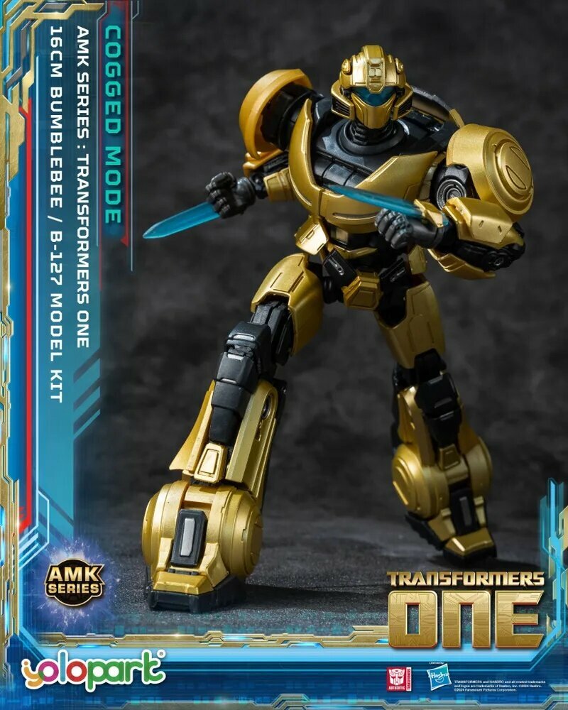 Трансформеры игрушки YOLOPARK TRANSFORMERS ONE AMK Series Cogged Mode B-127(Bumblebee) коллекционный сборочный робот