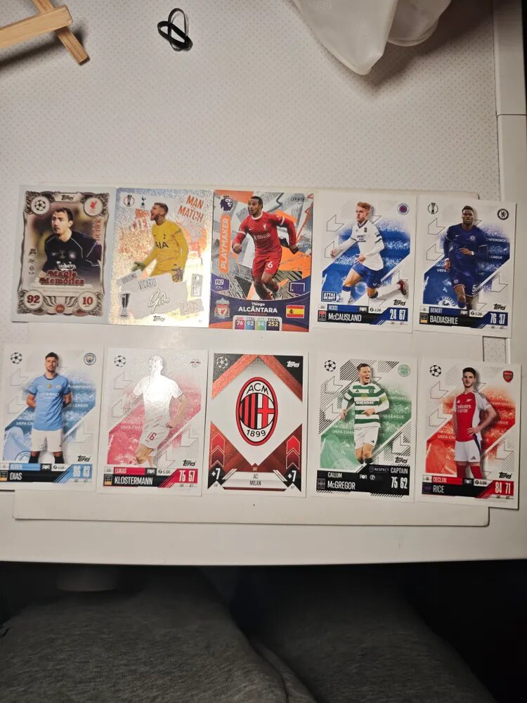 Футбольные карточки Topps MATCH ATTAX(набор из 10 штук)