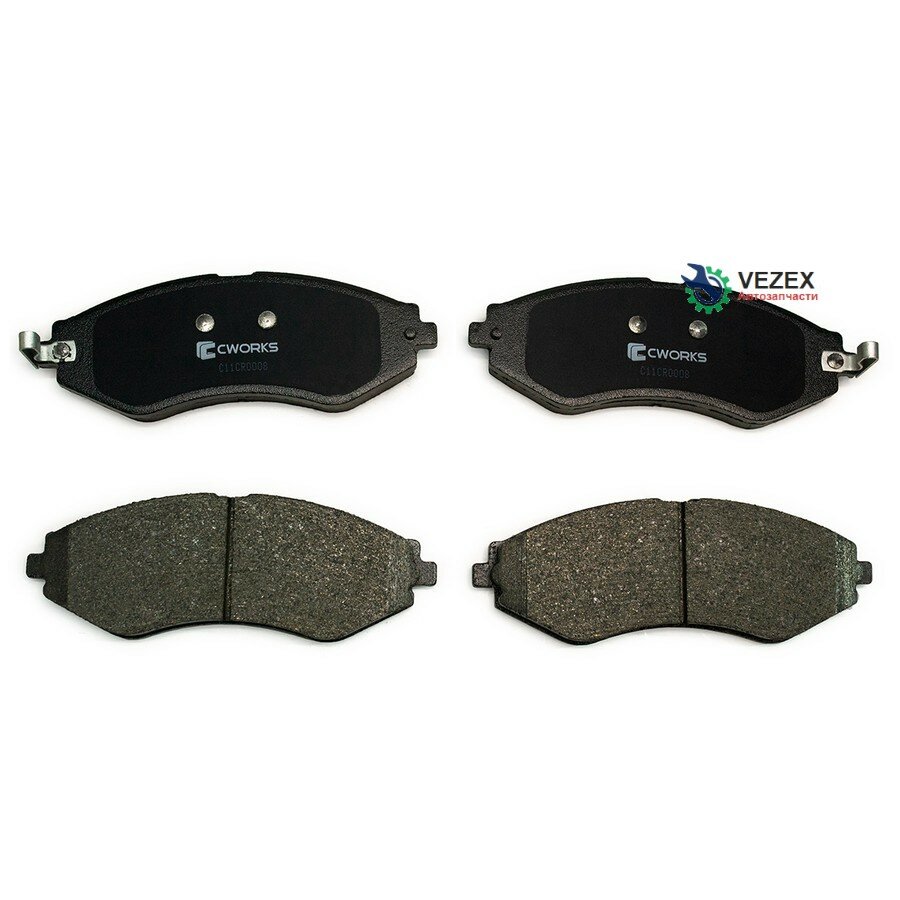 CWORKS C11CR0008 Тормозные колодки передние Low Metallic C11CR0008