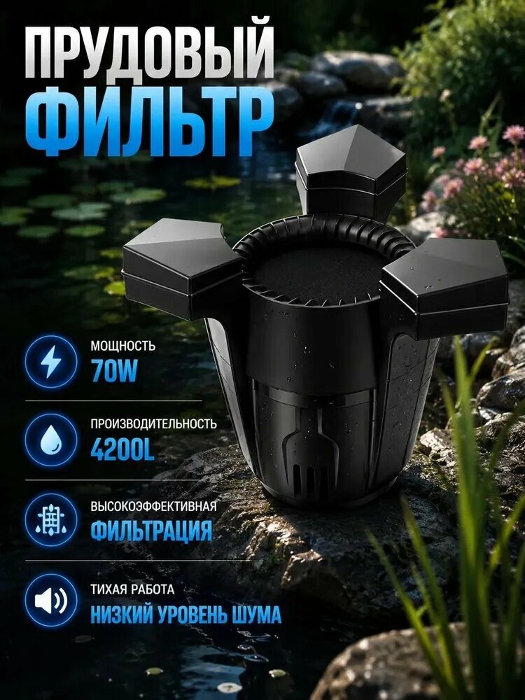 Плавающий скиммер для пруда с насосом SCL-3500(на 50м2)