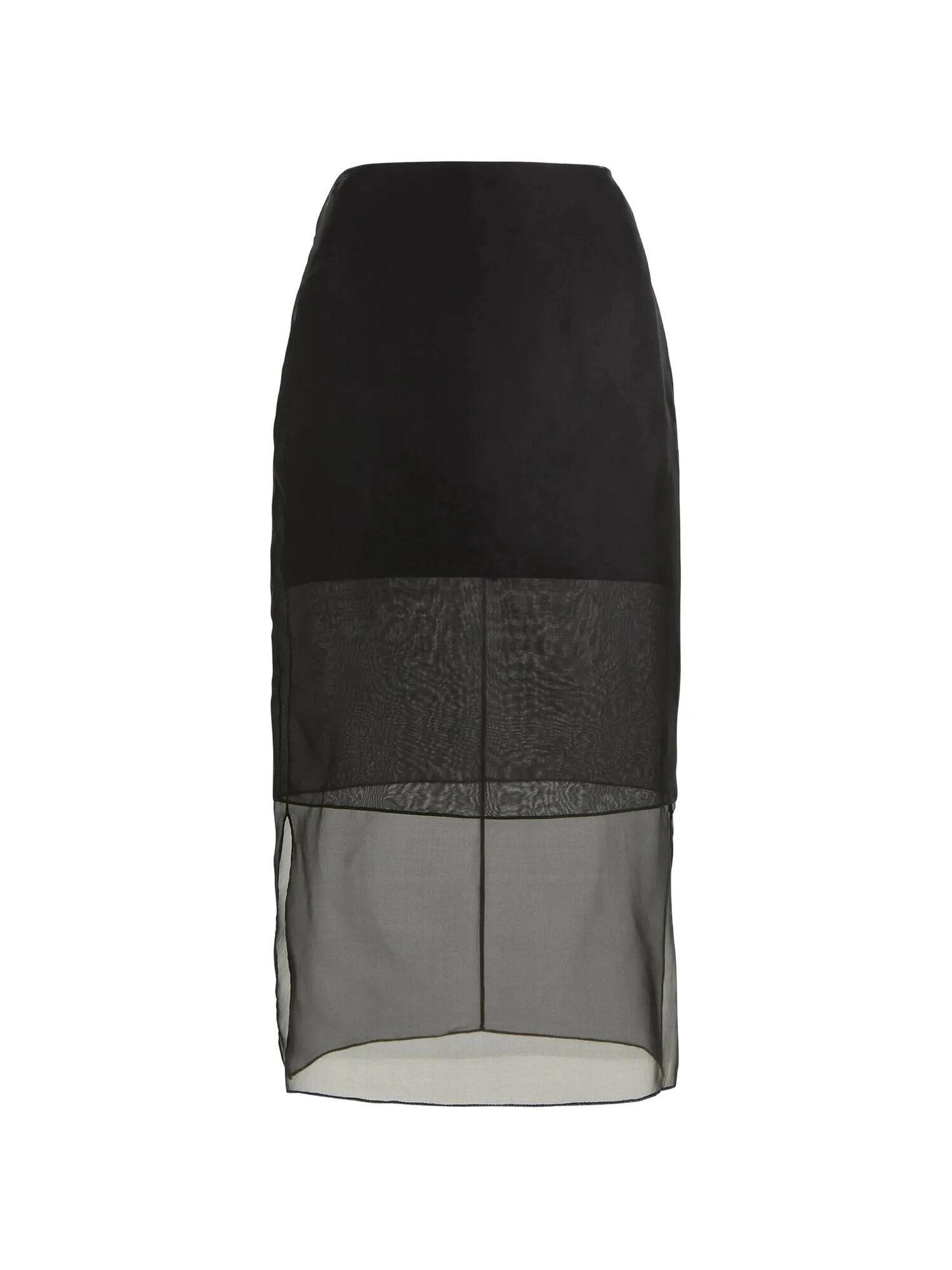 Юбка Brandon Maxwell Midi Brett sheer-panelled skirt