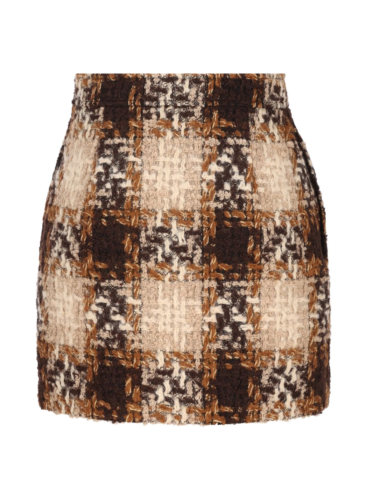 Юбка Checked tweed skirt