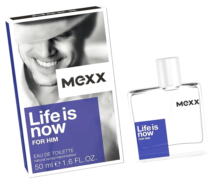 Туалетная вода Mexx Life Is Now For Him для мужчин 30 мл - Мекс Лайф Из Нау Фор Хим
