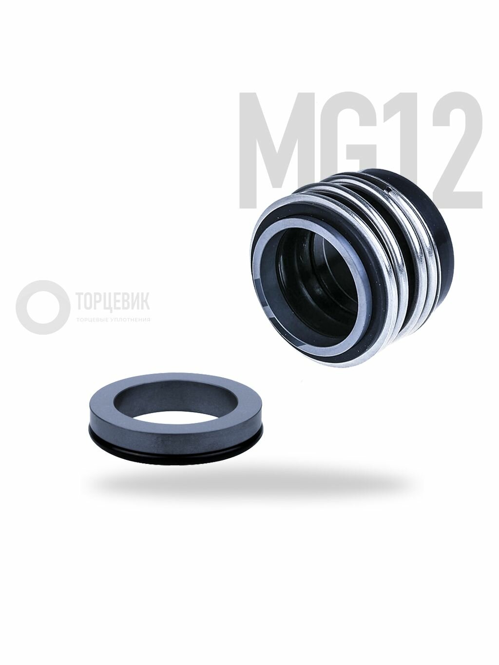 Торцевое уплотнение (сальник) MG12-43 (ASMG12-43) /G6 CAR/SIC/EPDM