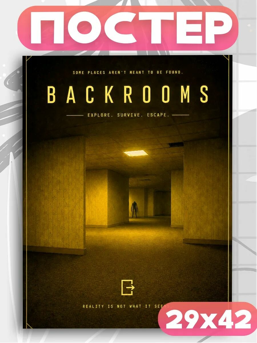 Постеры на стену Backrooms