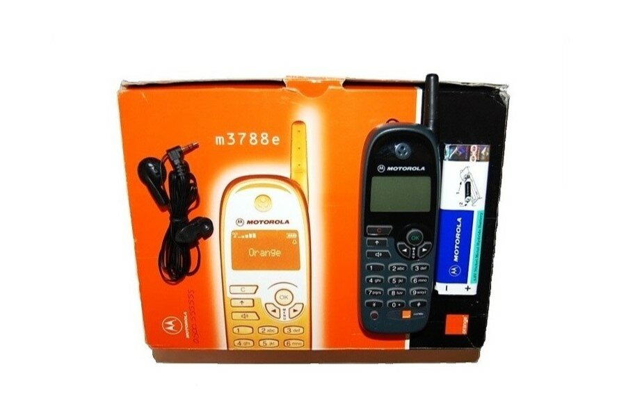 Оригинальный абсолютно новый винтажный мобильный телефон Motorola M3788e Производство Великобритания