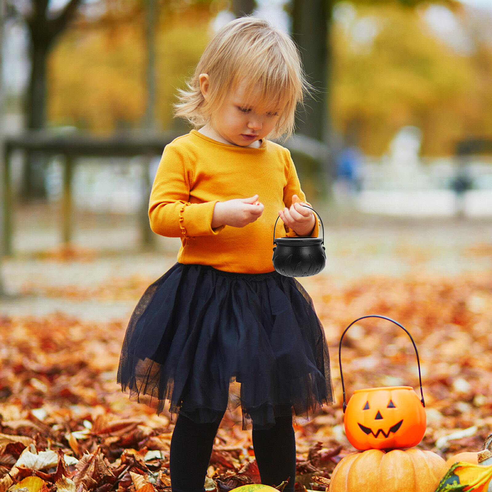 24 Штуки Halloween Candy Bucket Изделия Для Праздничной Декорации Креативные Корзинки Для Конфет 7X7X5.5Cm