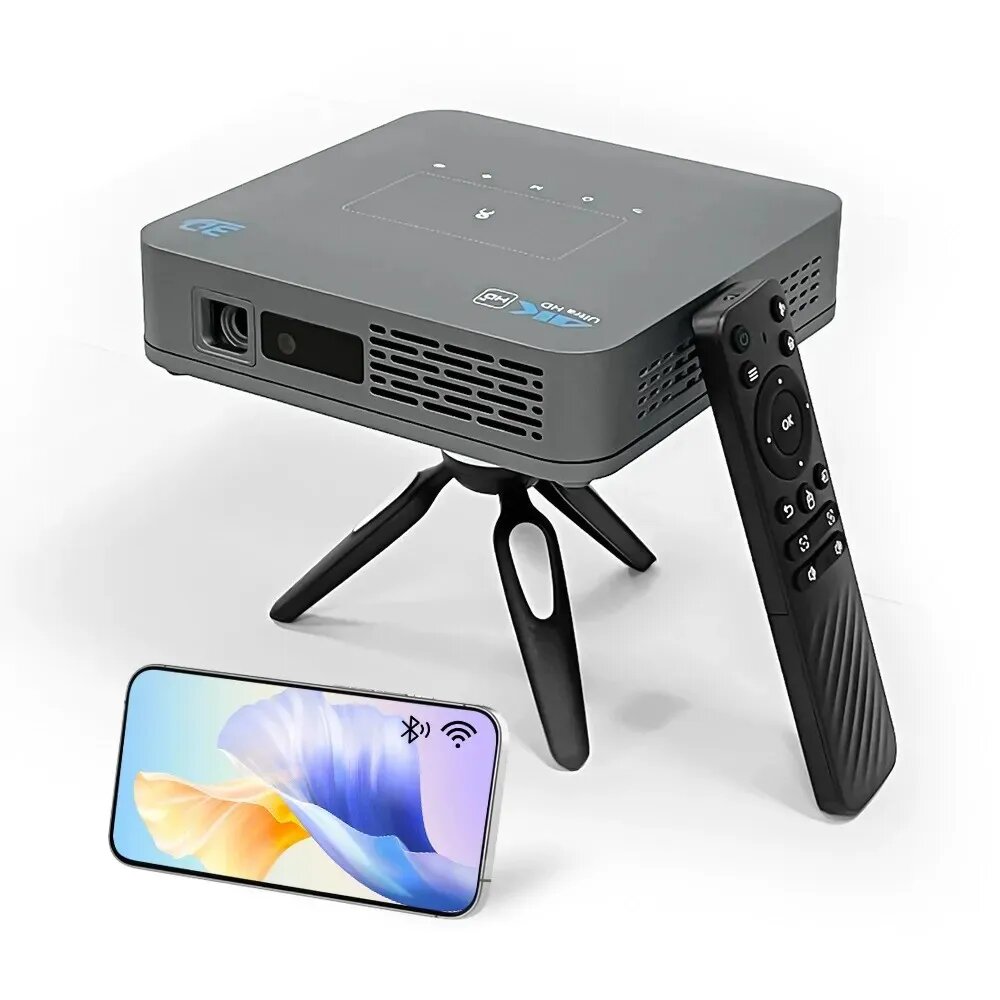 SZBOX P15 Pro 4K DLP-проектор, 4GB 64G, UK Plug