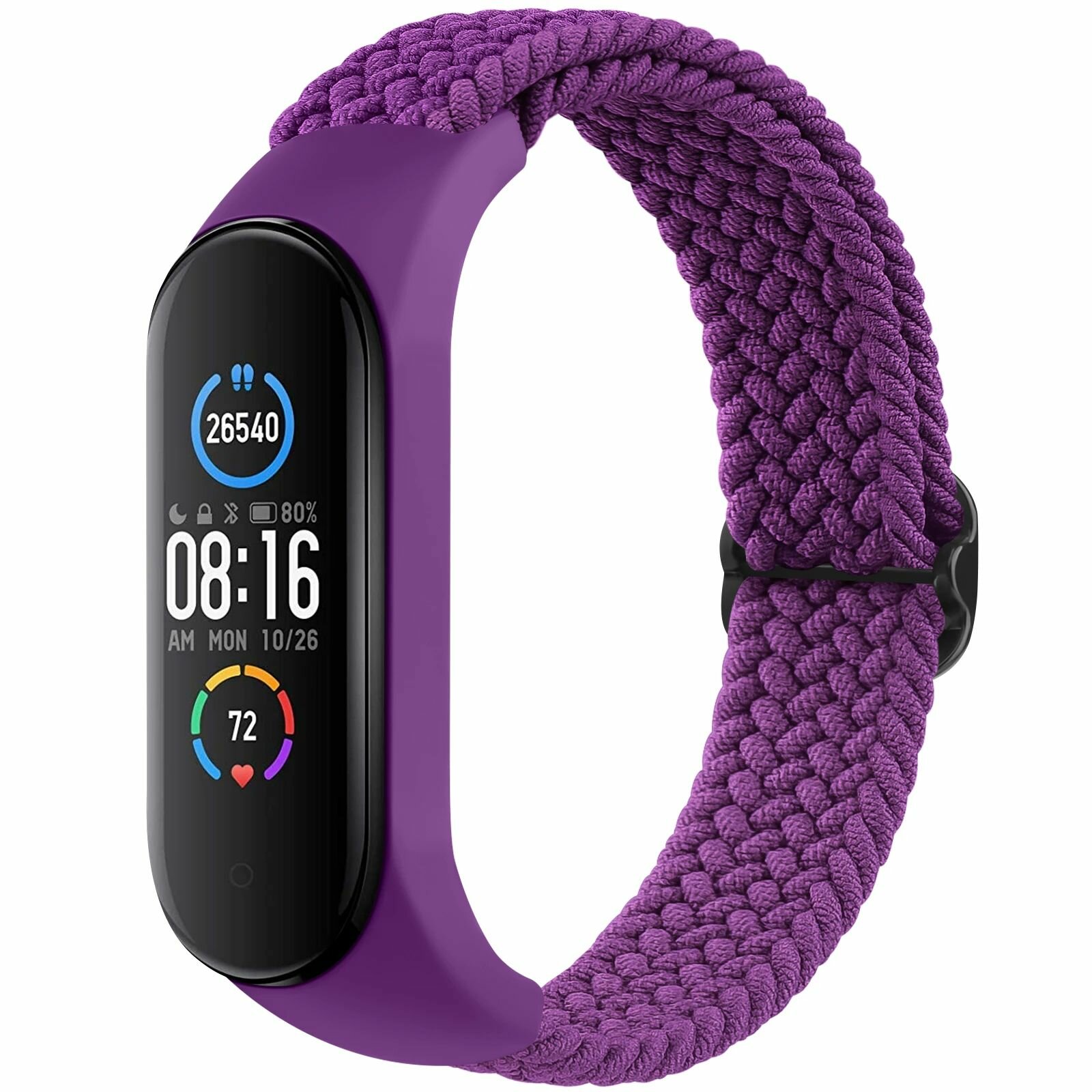 Плетёный ремешок для Xiaomi Mi Band 7 6 5 4 3, эластичный регулируемый браслет для Amazfit Band 5