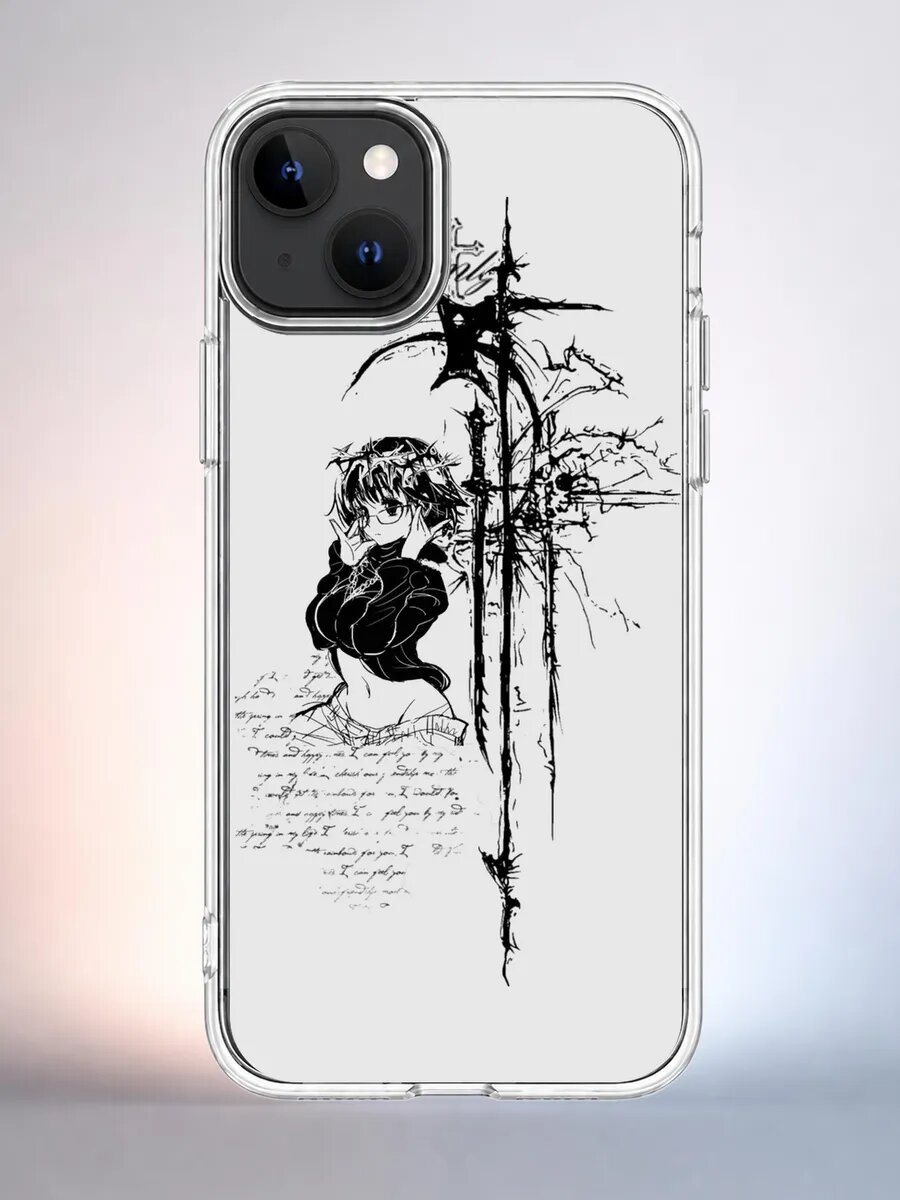 Чехол iPhone 13 терновый венец силиконовый прозрачный
