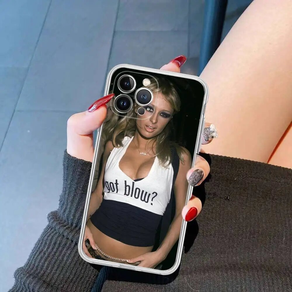 Прозрачный противоударный чехол Paris Hilton Got Blow для iPhone 17 Air 16 Pro Max 15 14 13 12 11 Plus