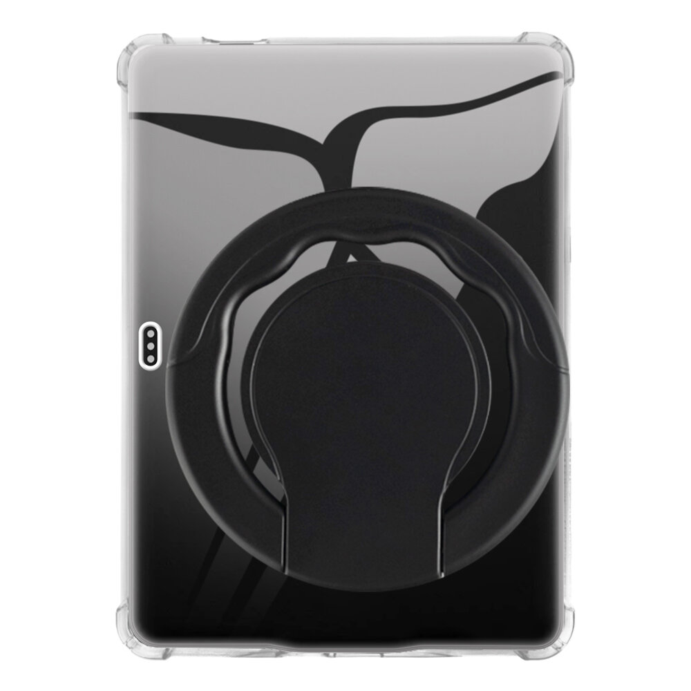 Чехол для Onyx Boox Volta 6.0 2019, противоударный защитный чехол с поворотной подставкой 360 , прочный, удобный и износостойкий Прозрачный корпус с черной подставкой