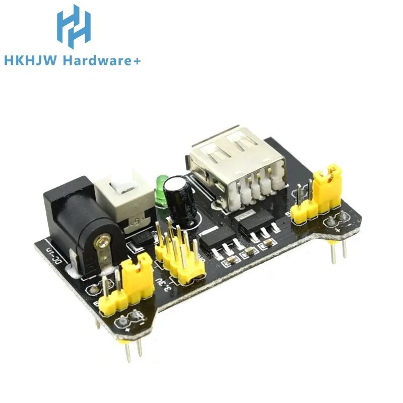 MB102 Беспаечный модуль питания макетной платы 3,3 В/5 В DIY комплект деталей для Arduino
