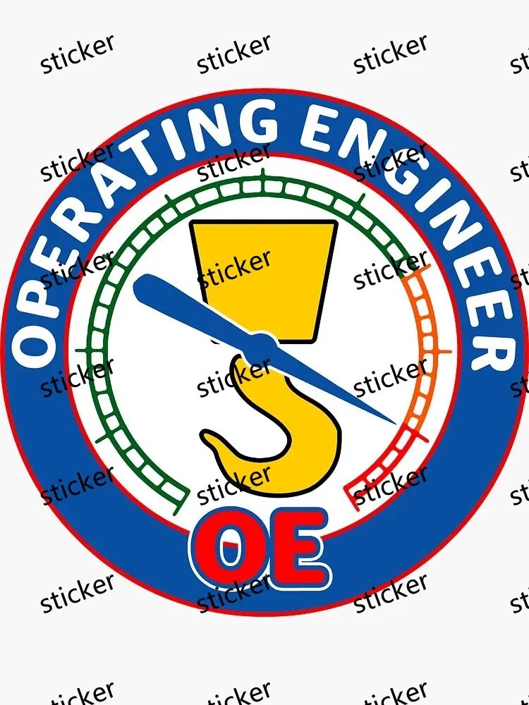 Креативные наклейки, инженер-оператор, тонкие красочные наклейки, Operating Engineer16, 10cm