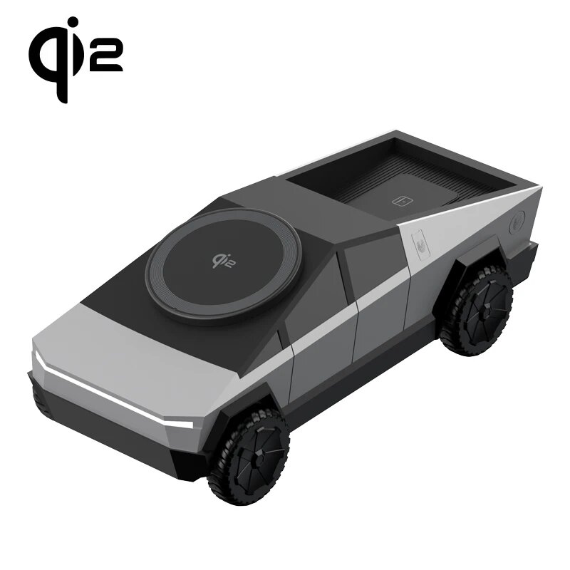QI2 Cyberdock, серая беспроводная зарядка 3 в 1 для iPhone, Apple Watch, AirPods