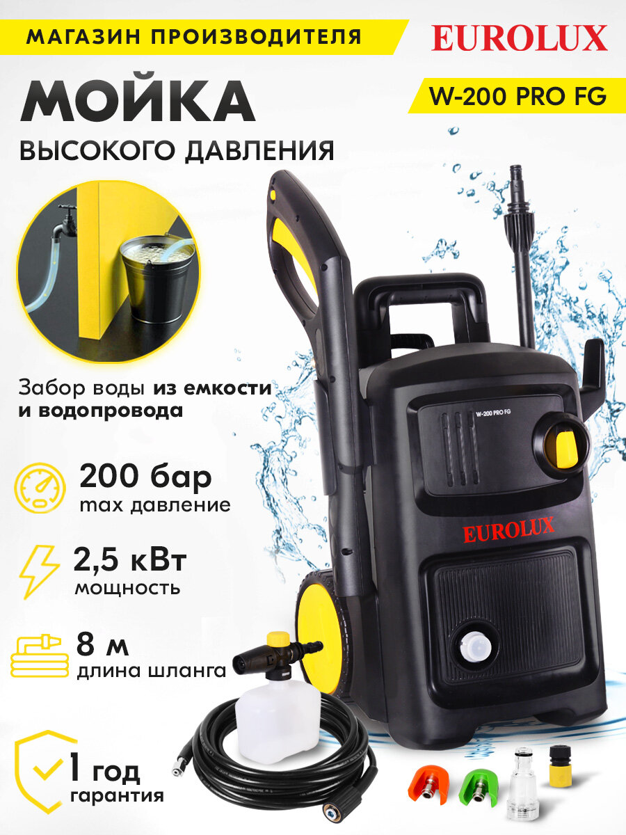 Мойка Eurolux W-200 PRO FG