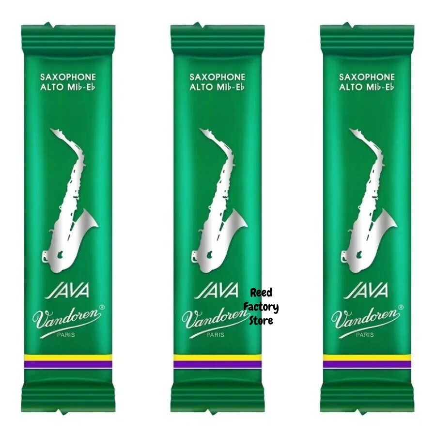 Vandoren JAVA Green трости для альт-саксофона 2 2.5 3 3.5 3 pcs Alto 2