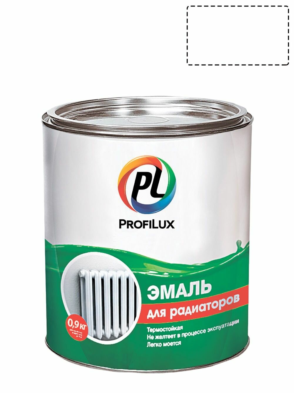 Эмаль для радиаторов Profilux полуматовая 0,9 кг.