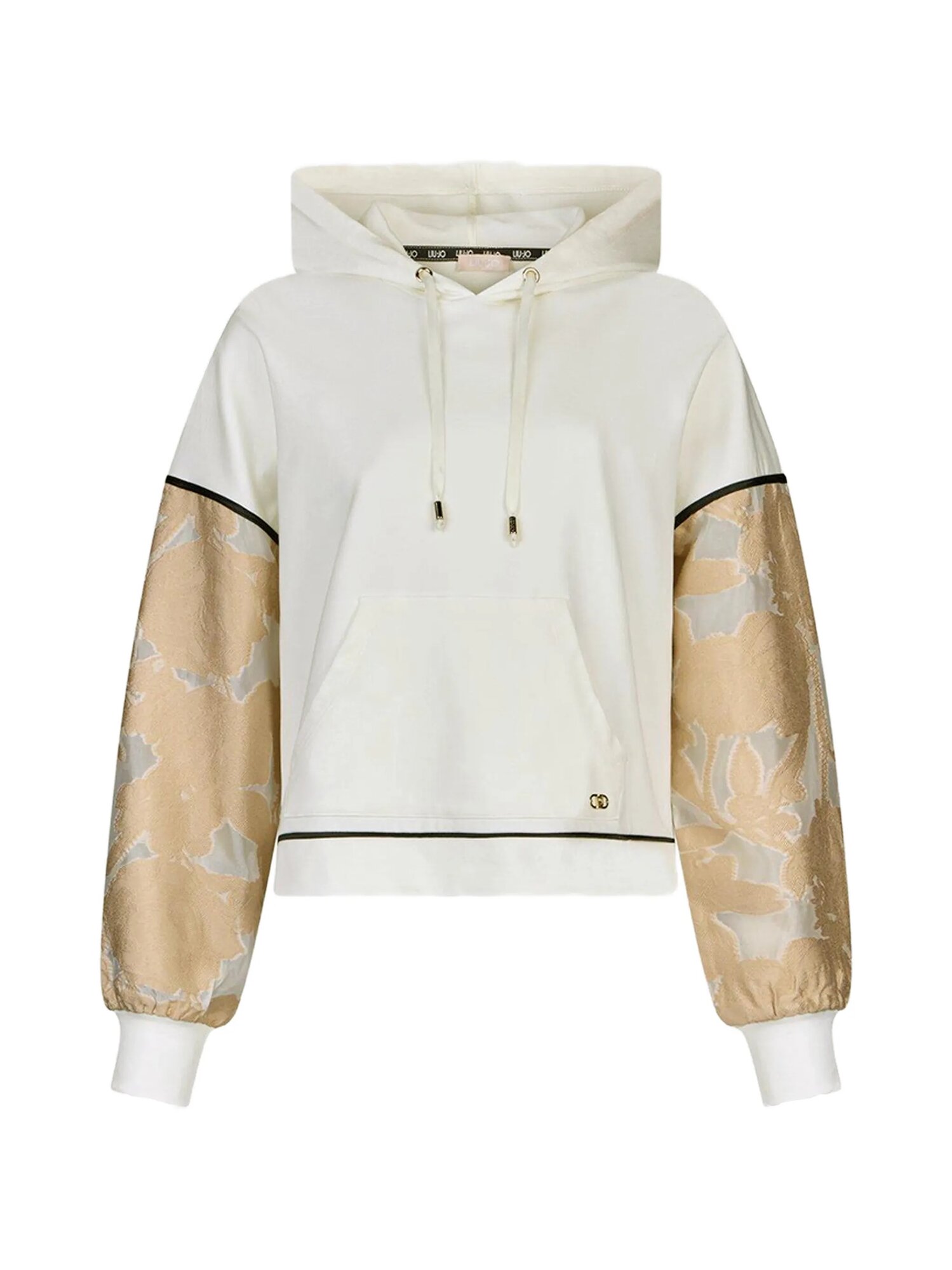 Худи Floral-jacquard panelled hoodie