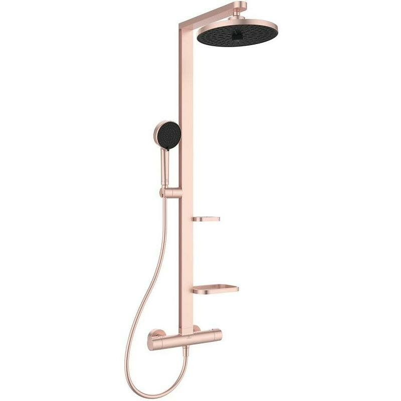 Душевая система Ideal Standard Alu BD583RO с термостатом Rose