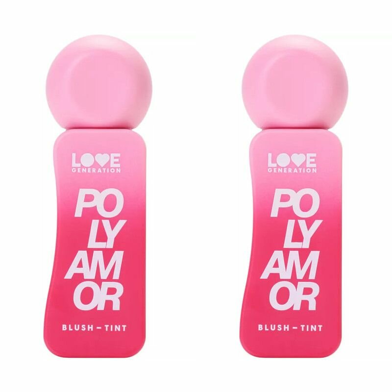 Love Generation Румяна-тинт Polyamor, 01 Нежно-розовый, 1,8 мл, 2 шт