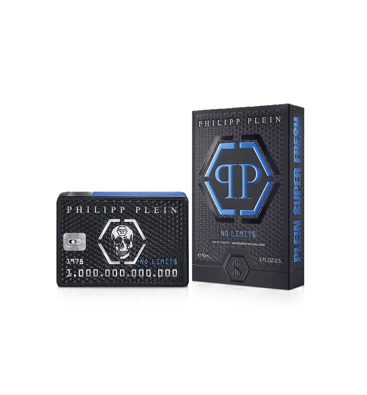 Philipp Plein No Limits Super Fresh 90 мл туалетная вода мужская, древесные, пряные, восточные
