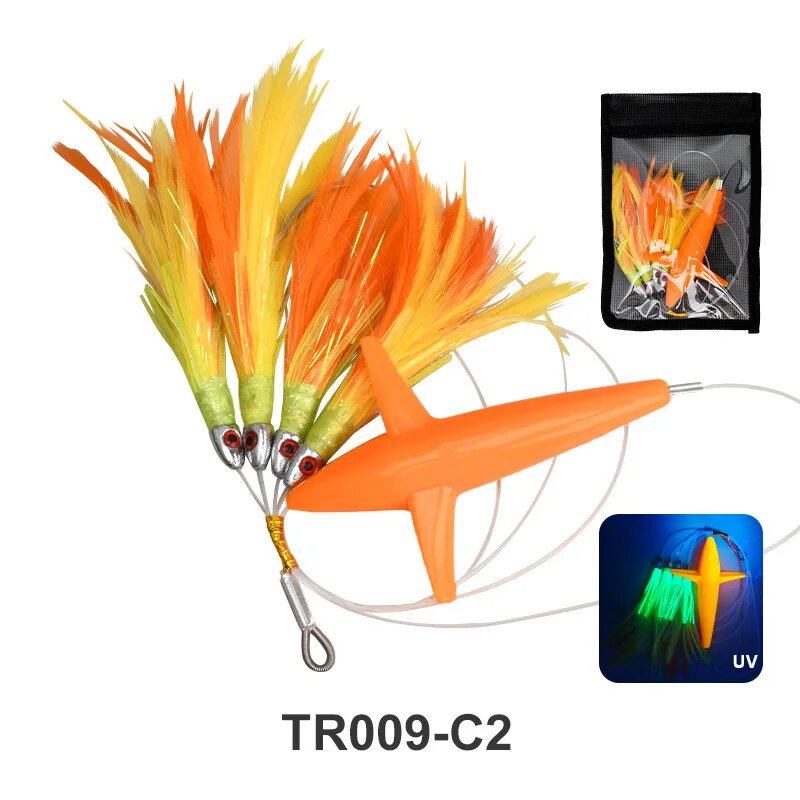 Приманка для троллинга Pesca TR009-C2, оранжевый