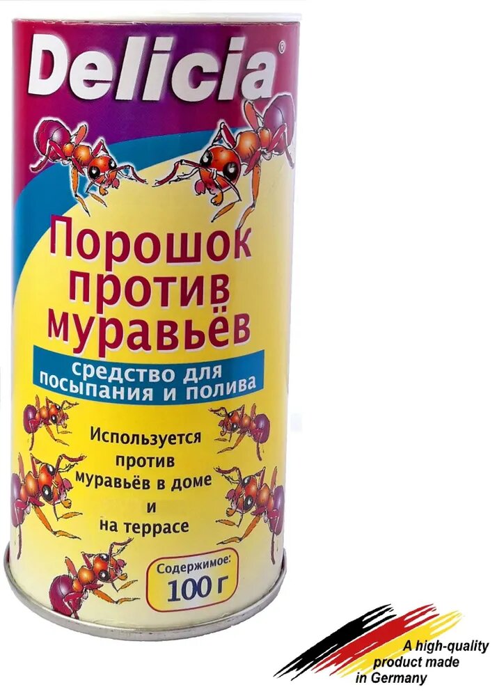 DELICIA (Делиция) Порошок для уничтожения муравьев, 100 г (Германия)