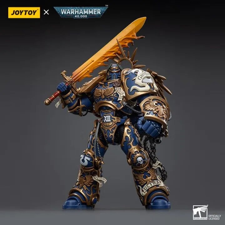 Warhammer 40K/ Боевой молот 40K 1/18 Примарх Робут Жиллиман Примарх Ультрамаринов(Primarch of the Ultramarines Roboute Guilliman) Подвижная фигурка Меч Императора коллекционная статуэтка