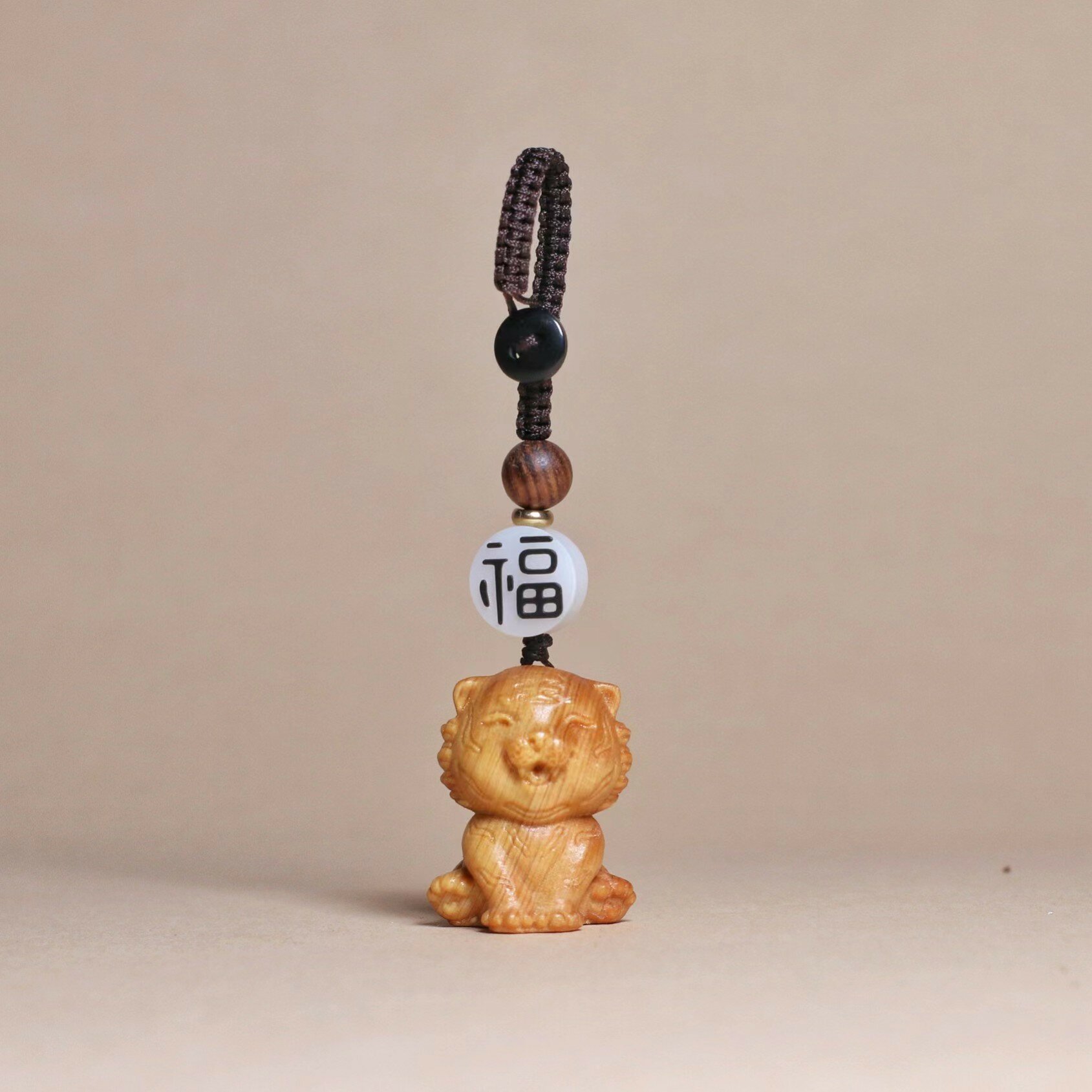 Маленький брелок с тигром, милый зодиакальный аксессуар для ключей и сумок