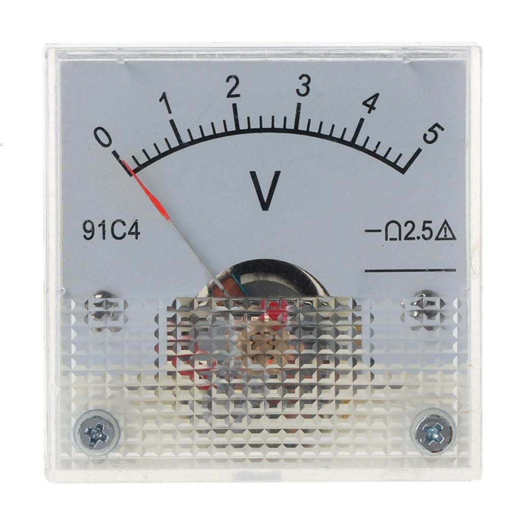 91C1 Вольтметр панельный аналоговый постоянного тока, 0-5v