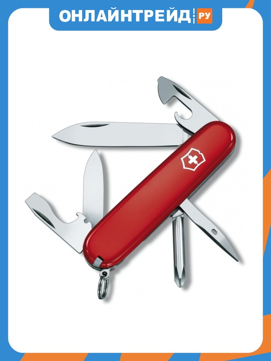 Нож складной Victorinox Tinker, 91 мм, 12 функций, красный