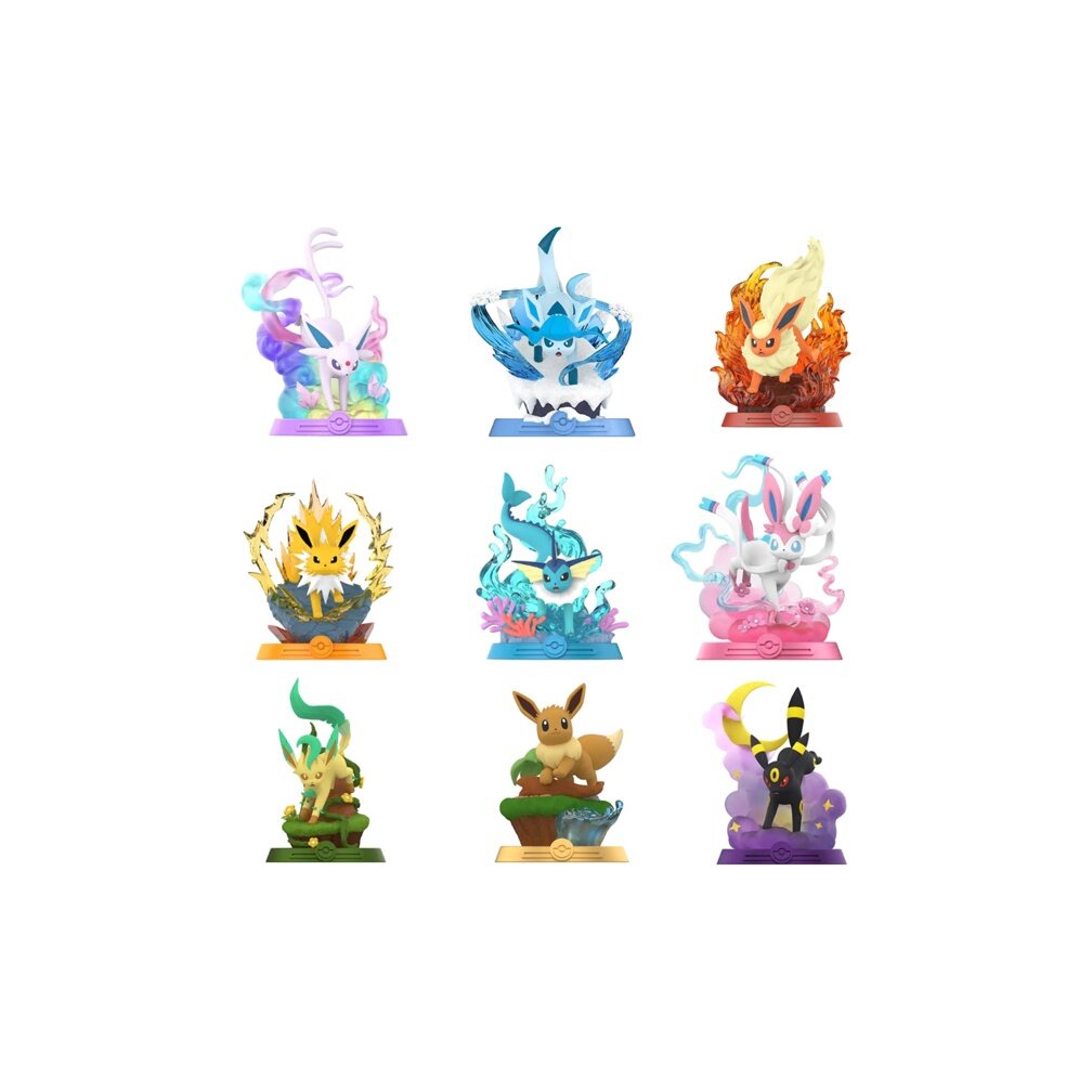 Funism Покемон Eevee Коллекция Фигурка Слепые Коробки 1 Слепая Коробка Цельная Коробка 9 Штук