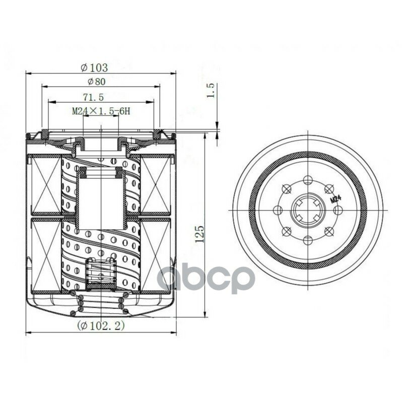 Фильтр для а/м Toyota Land Cruiser 100 (98-)/90 (96-) 3.0D/4.2D (масл.) LUZAR арт. LOF1908