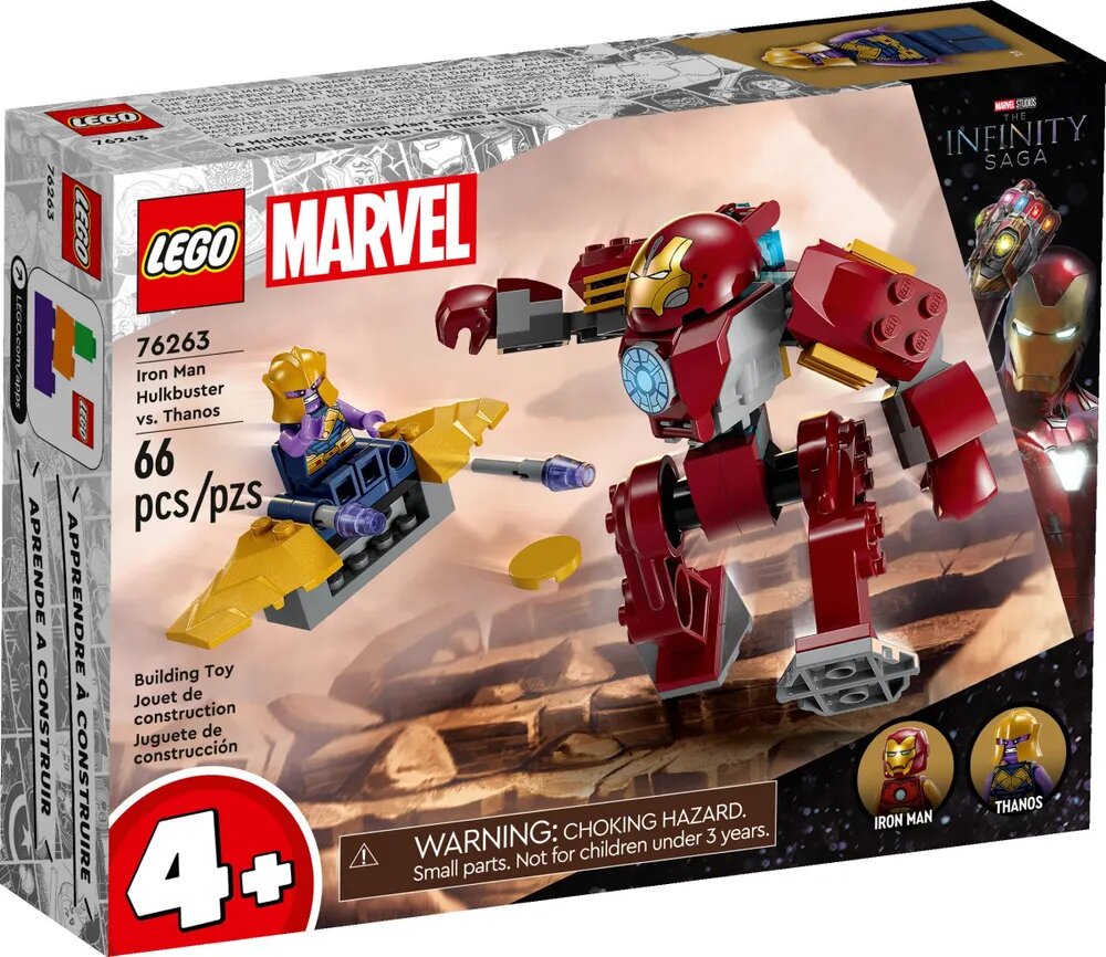 Лего Marvel серия, LEGO Конструктор, лего 76263 Железный человек Халкбастер против Таноса, Конструктор lego для мальчиков и девочки