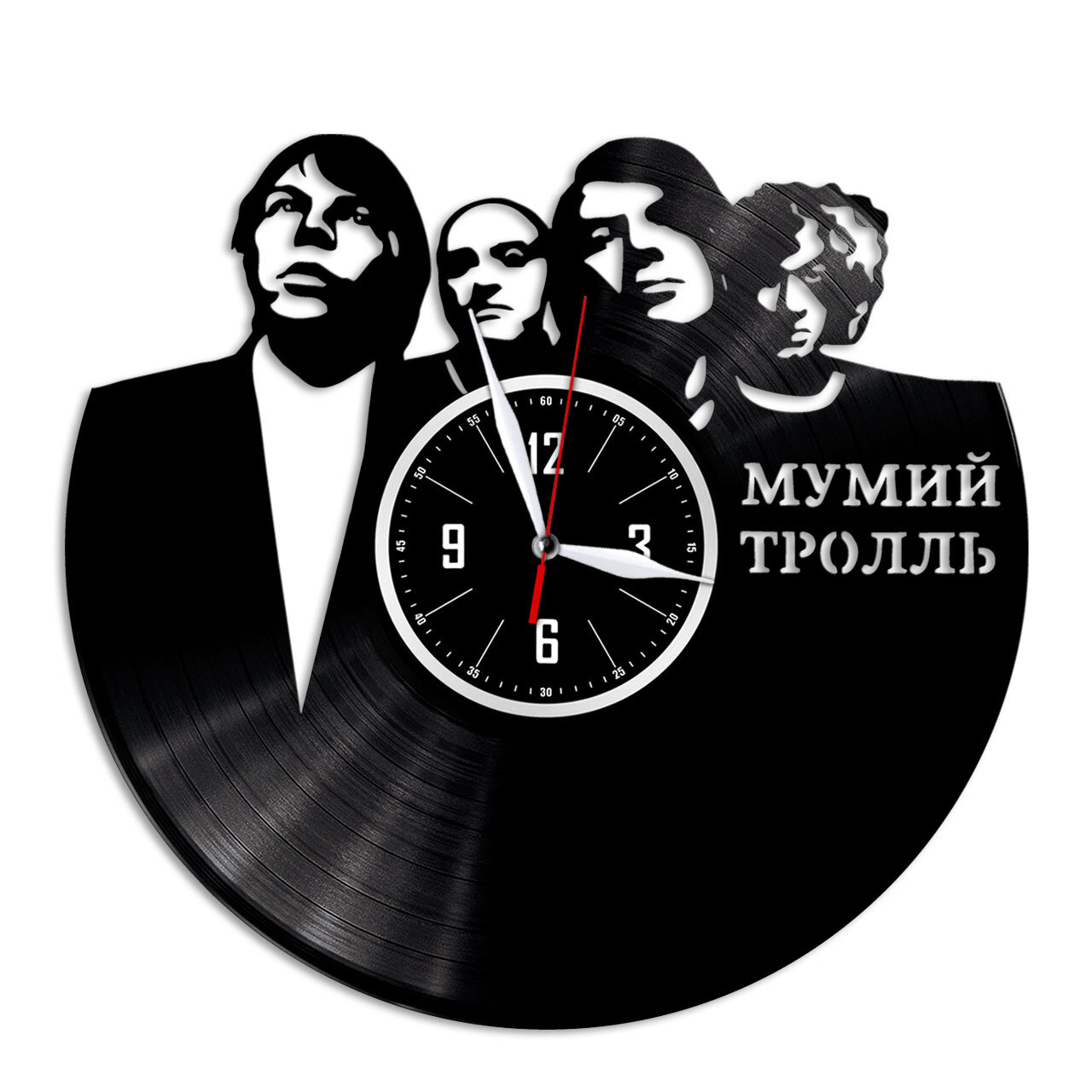 Мумий Тролль - настенные часы из виниловой пластинки
