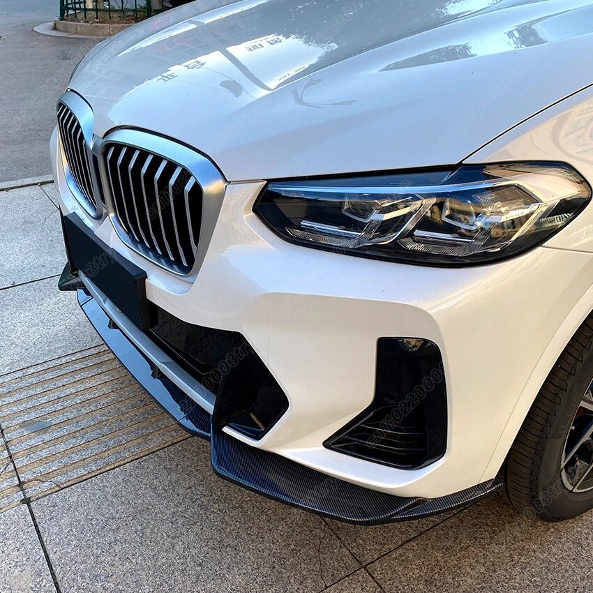 Для BMW X3 G01 X4 G02 IX3 G08 2021 2022 2023 автомобильный передний бампер Carbon Fiber Look