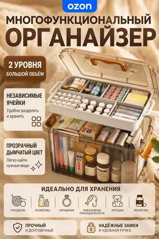 Для рукодельниц: вместительная коробка для швейных принадлежностей порядок без лишней суеты