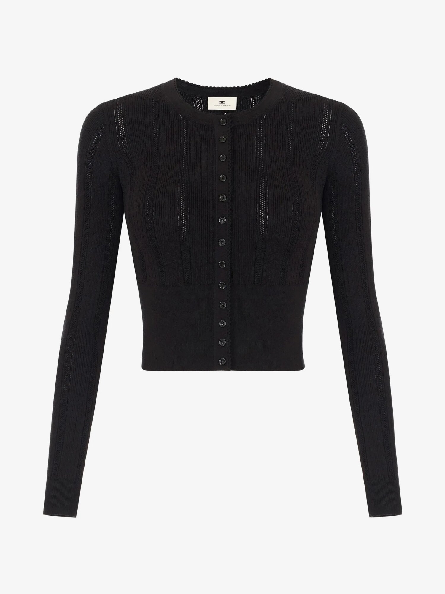 Кардиган Elisabetta Franchi Knit openwork cardigan