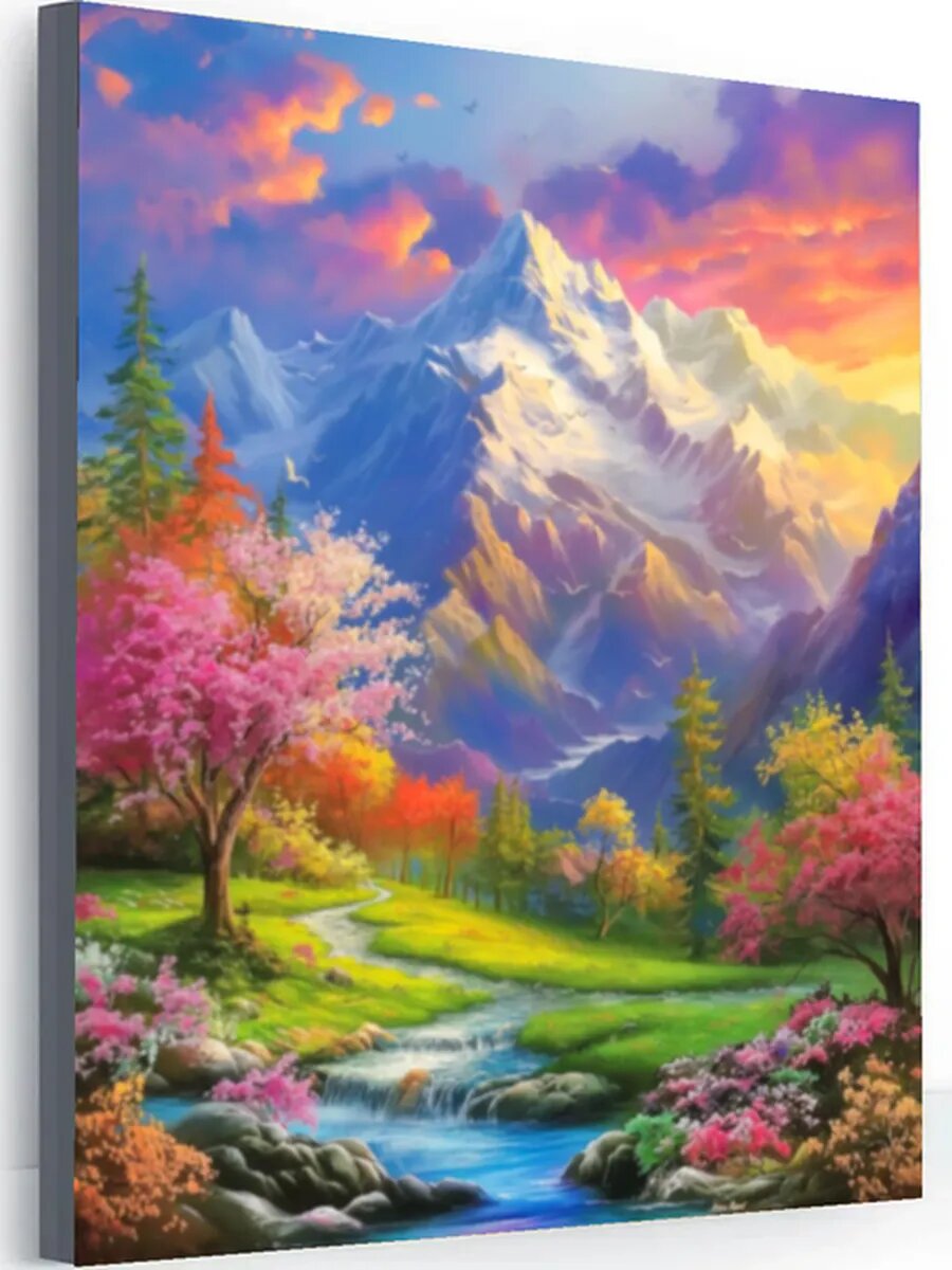 Картина по номерам "Природа в красках", на холсте на подрамнике, 40 x 50 см