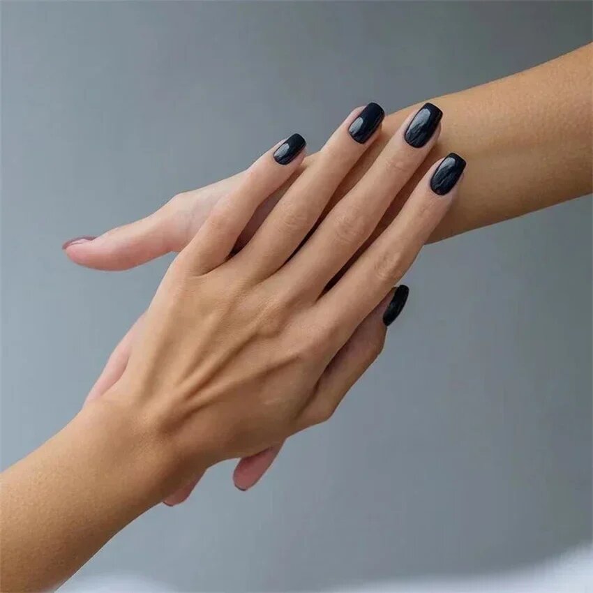 Черные накладные ногти JP2100-False Nails, 24 шт.