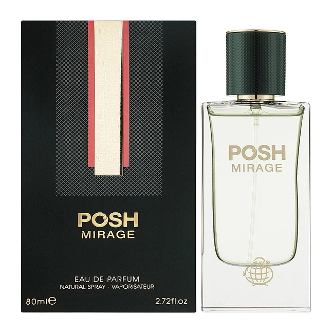 Фрагранс Ворлд Пош Мираж парфюмерная вода 80 мл для мужчин и женщин / Posh Mirage