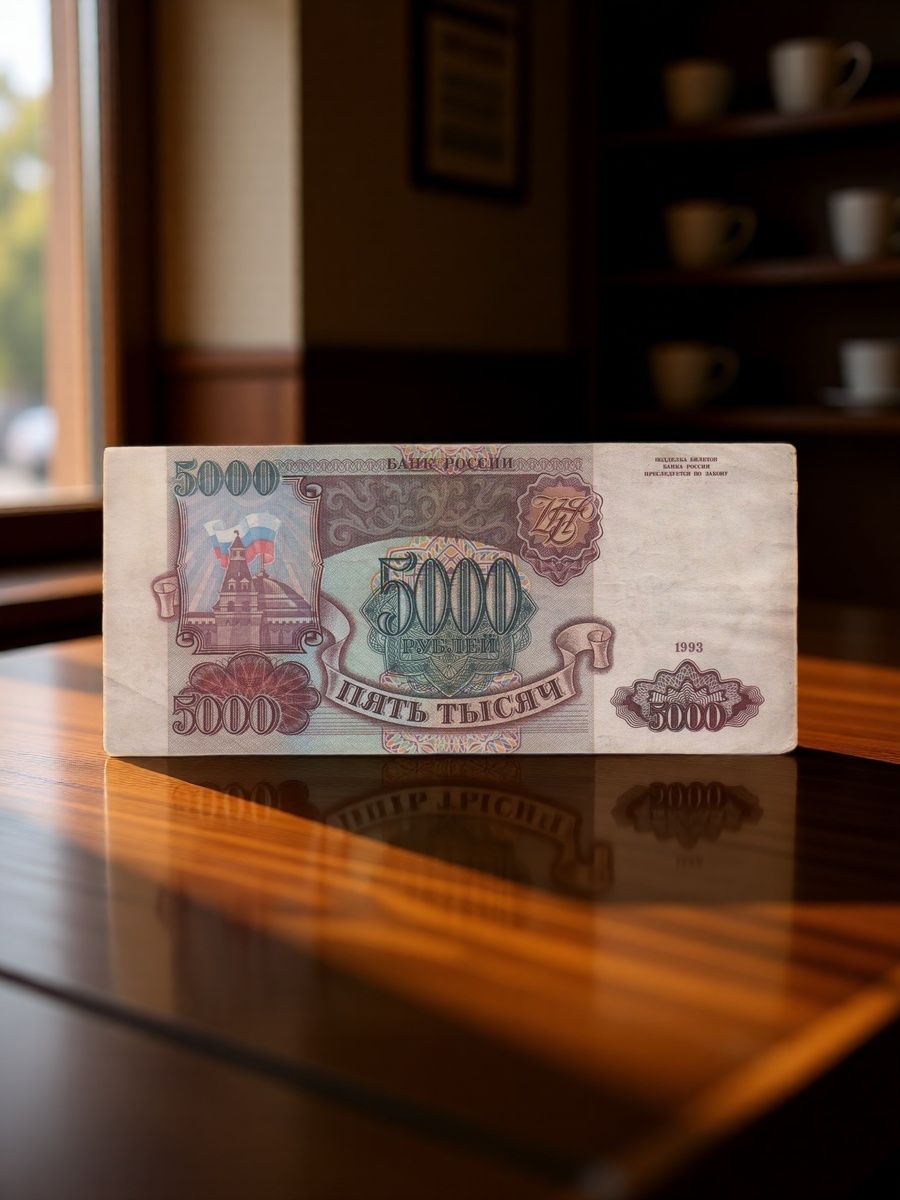 Купюра Банкнота 5000 рублей 1993 года Без Модификации