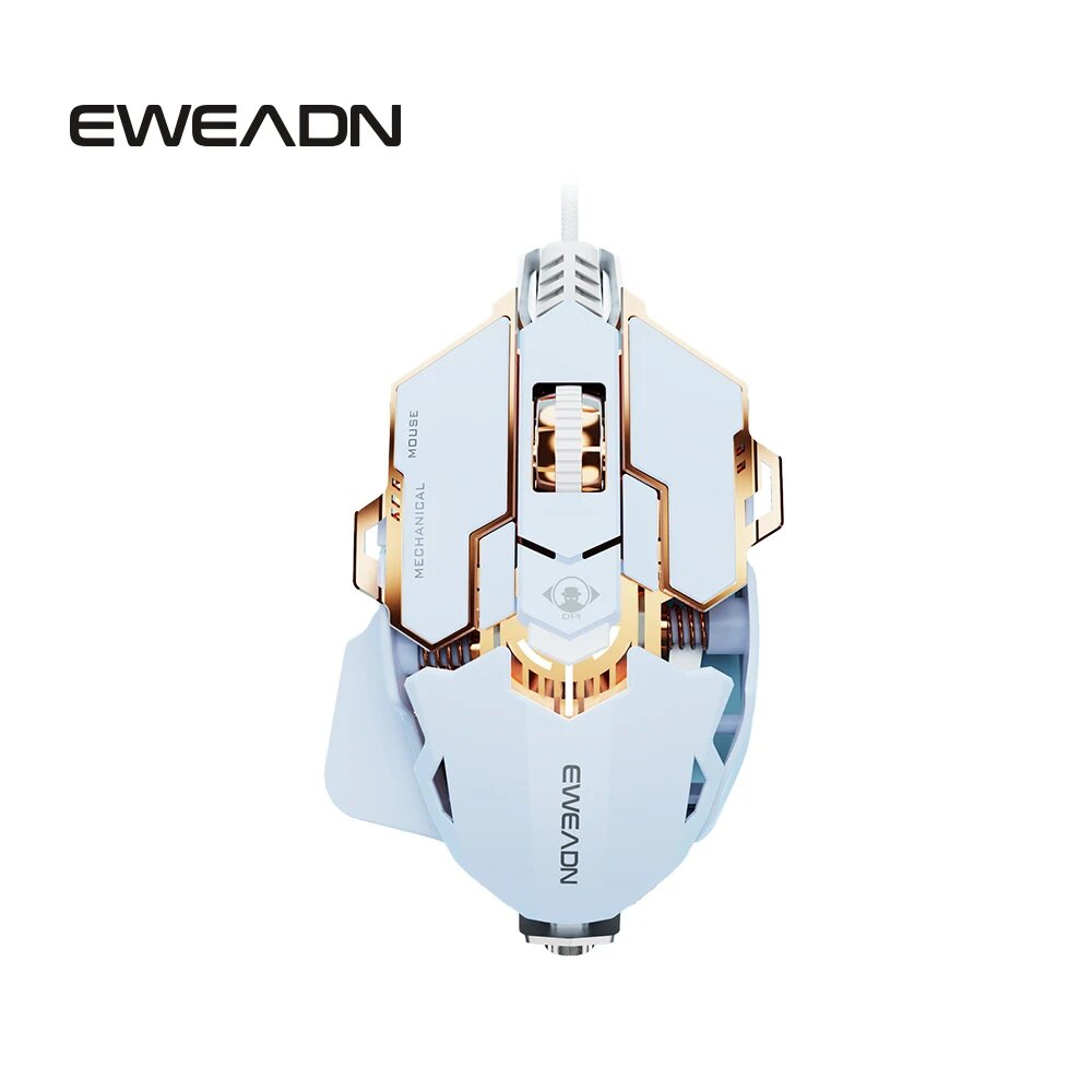 Проводная игровая мышь EWEADN G5 Белый, blue mute