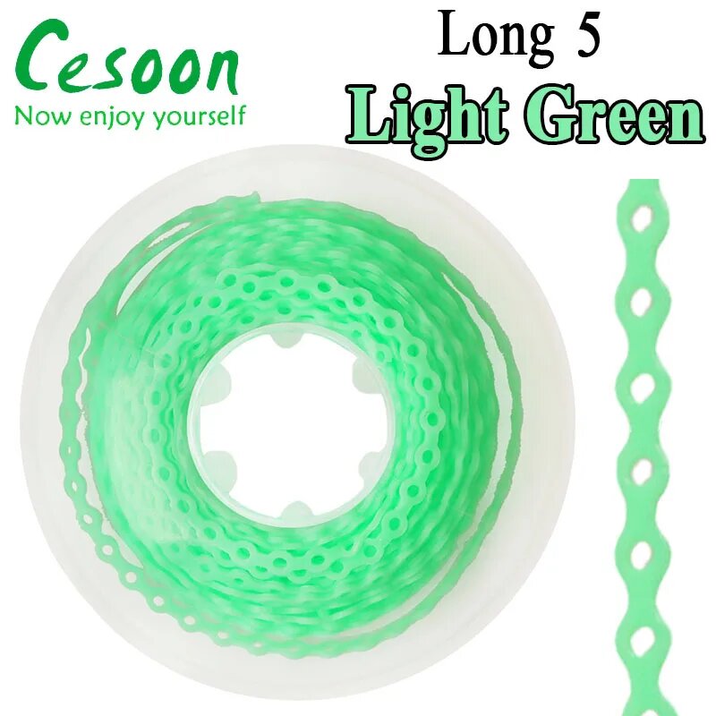 Cesoon ортодонтическая резиновая цепь, Light Green 5