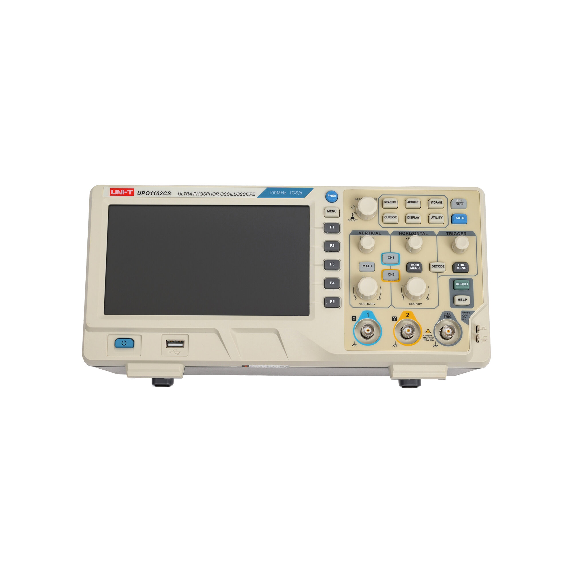 UNI-T UPO1102CS(UPO2102E)(UTD2102C) 2 канала 100МГц 250MSa/s c USB Осциллограф цифровой портативный 00-00014648