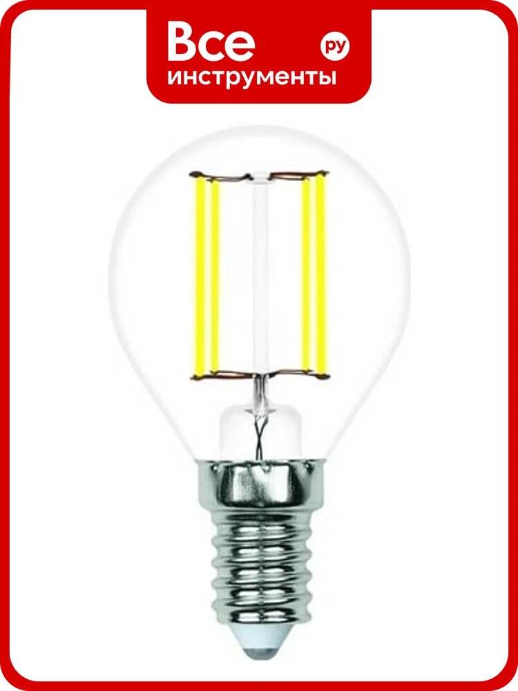 Светодиодная лампа Volpe LED-G45-4W/4000K/E14/CL/SLF UL-00008313