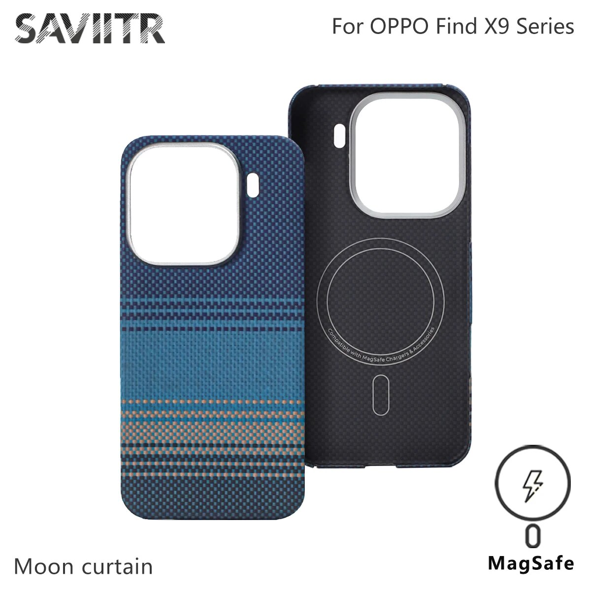 SAVIITR чехол для OPPO Find X9 Pro, Moon curtain, Magsafe